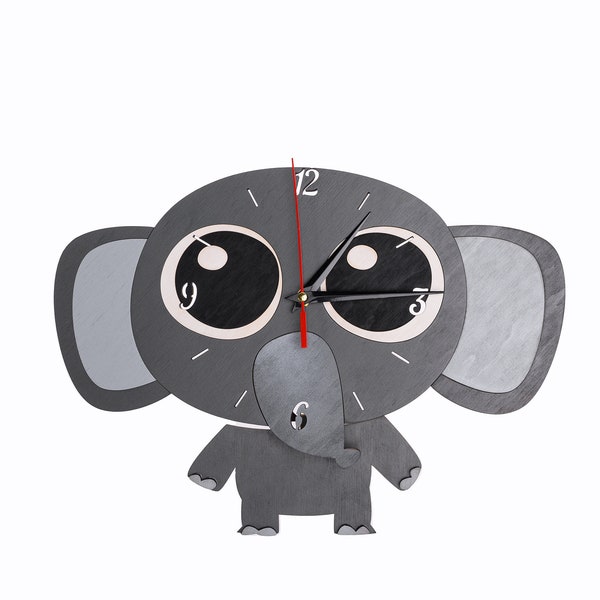 Elephant Clock - Etsy