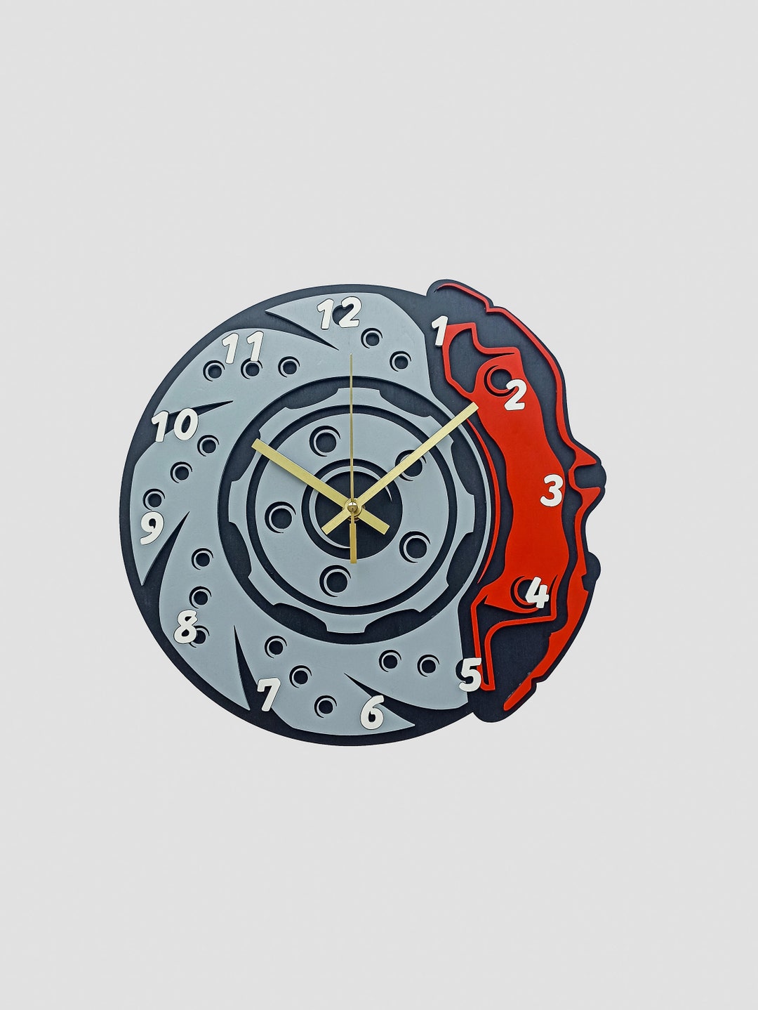 Mechanic Wall Clock, Wooden Decor for Car Service, Boys Car Wall Art ...