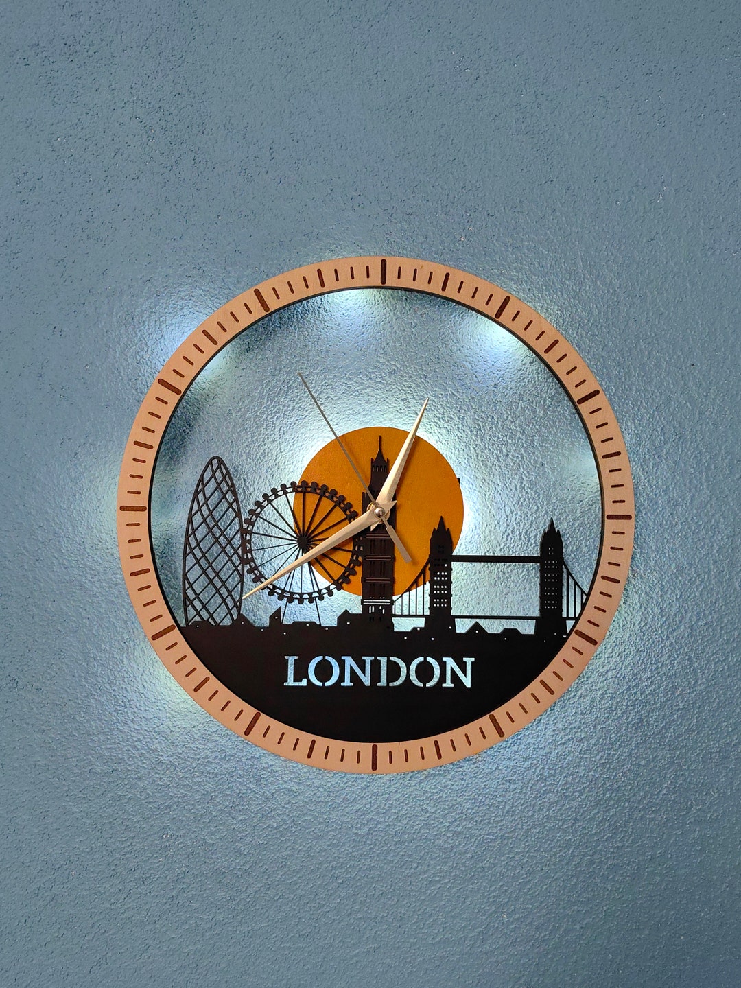 London City Wall Clock for Decoration Wall Clock London Eye Tower ...