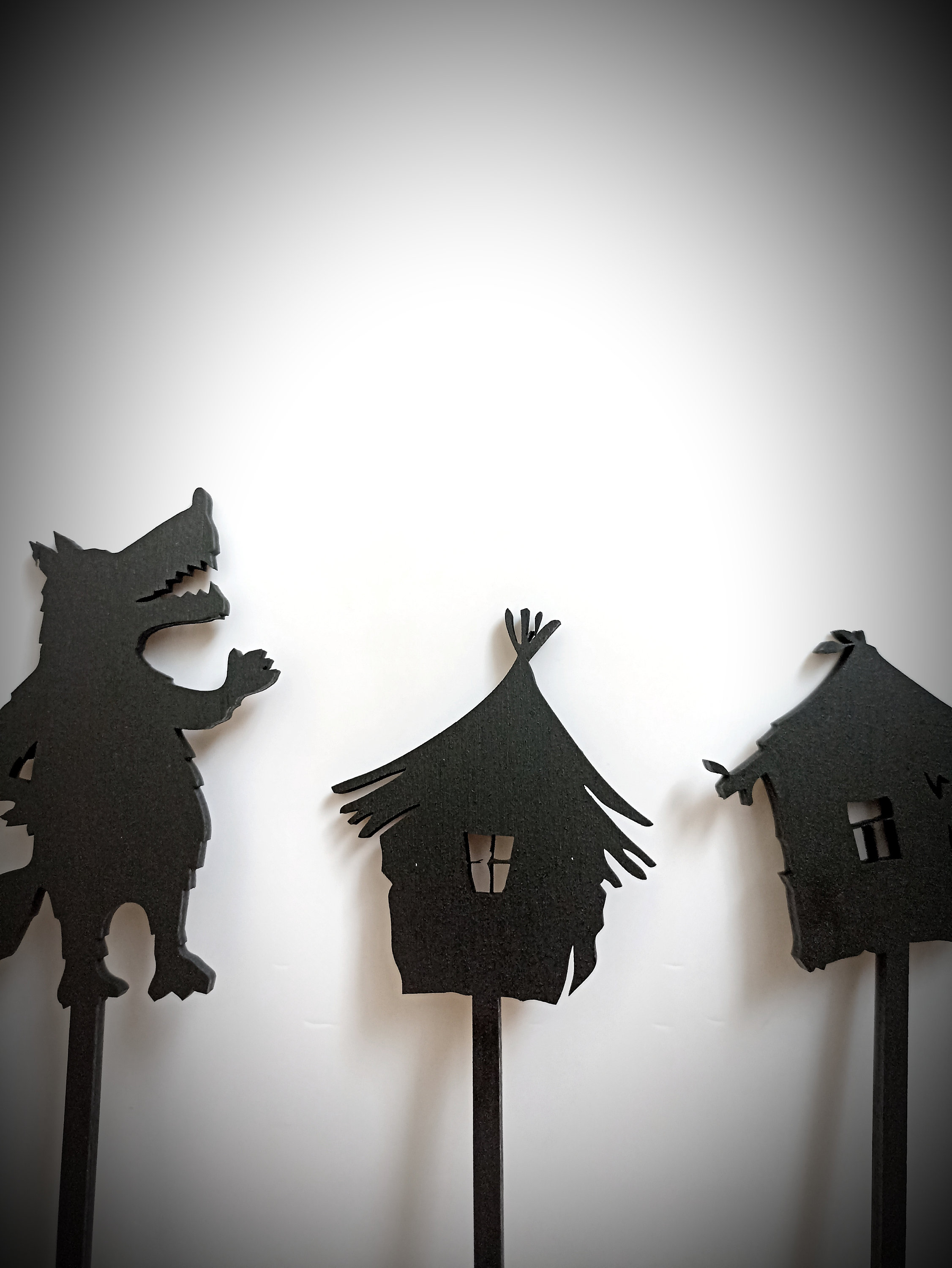 The Three Little Pigs Storytelling Shadow Puppetry Shadow Play - Etsy