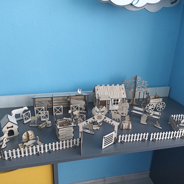 Wooden Farm Toys - Etsy