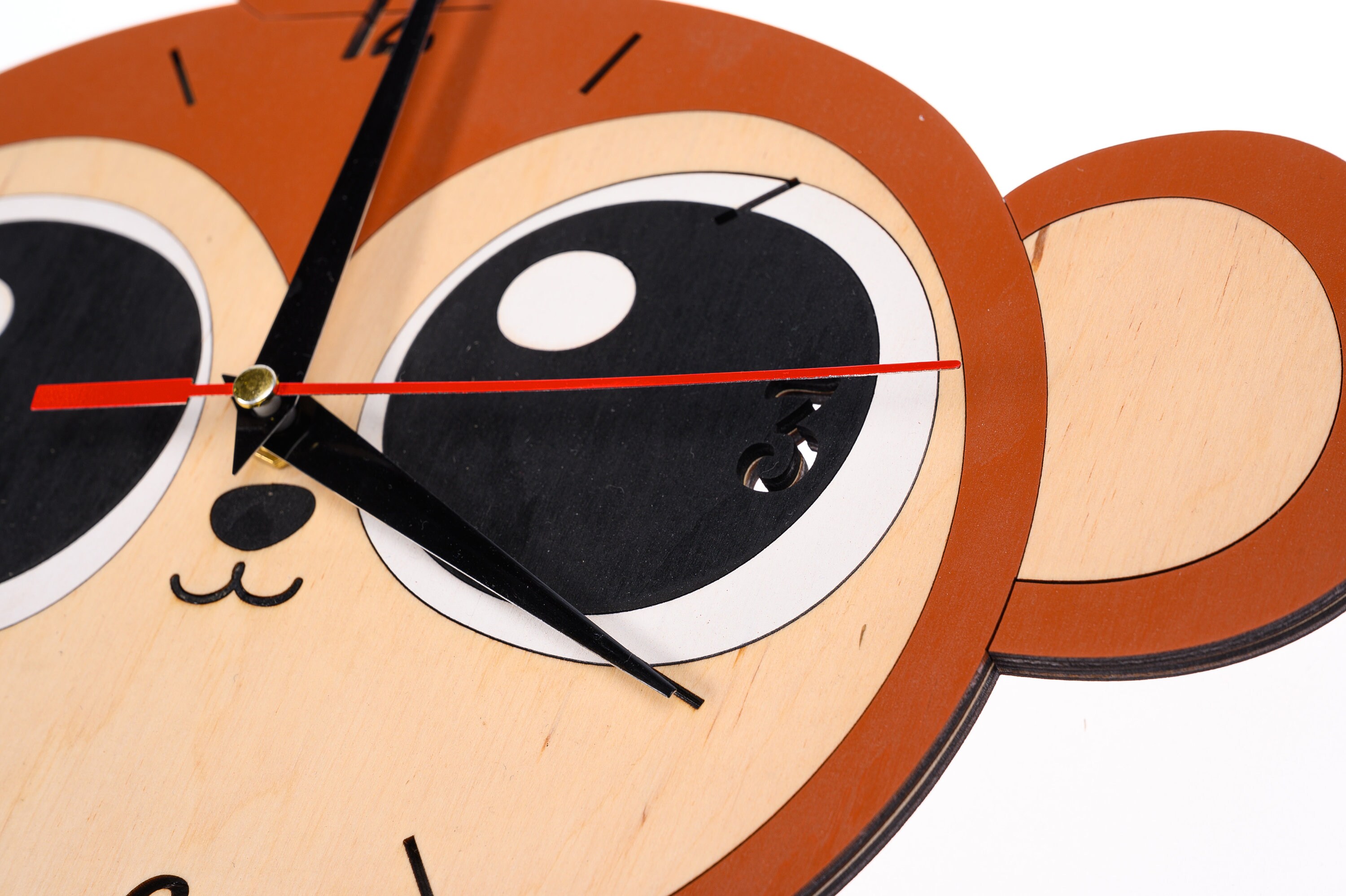 Monkey Pendulum Wall Clock Newborn Gift Idea Nursery Room - Etsy