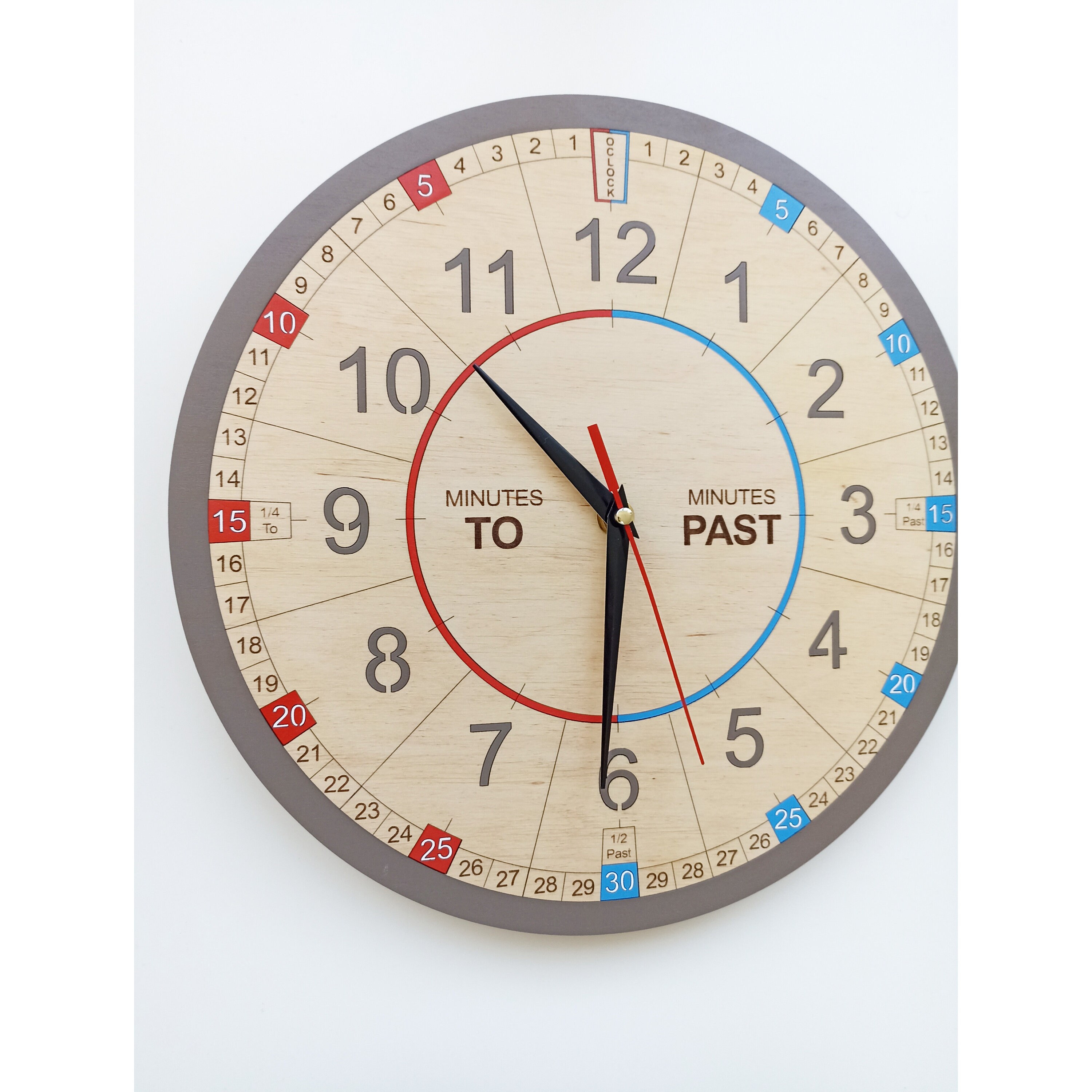 Learn to Tell the Time Clock for Children Educational Learn - Etsy