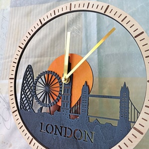 London City Wall Clock for Decoration Wall Clock London Eye Tower ...