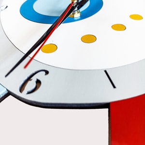 Rocket Wall Clock Nursery Room Wall Clock Silent Movement Wall Clock ...