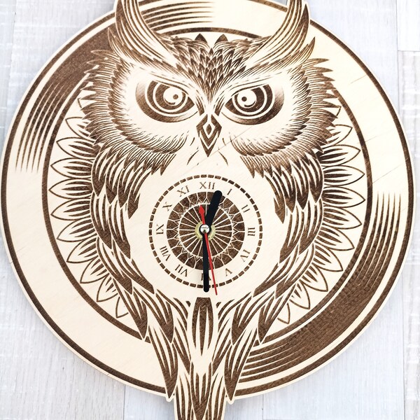 Owl Clock - Etsy