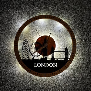 London City Wall Clock for Decoration Wall Clock London Eye Tower ...