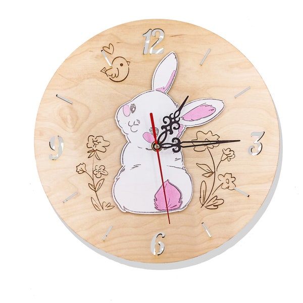 White Rabbit Clock - Etsy