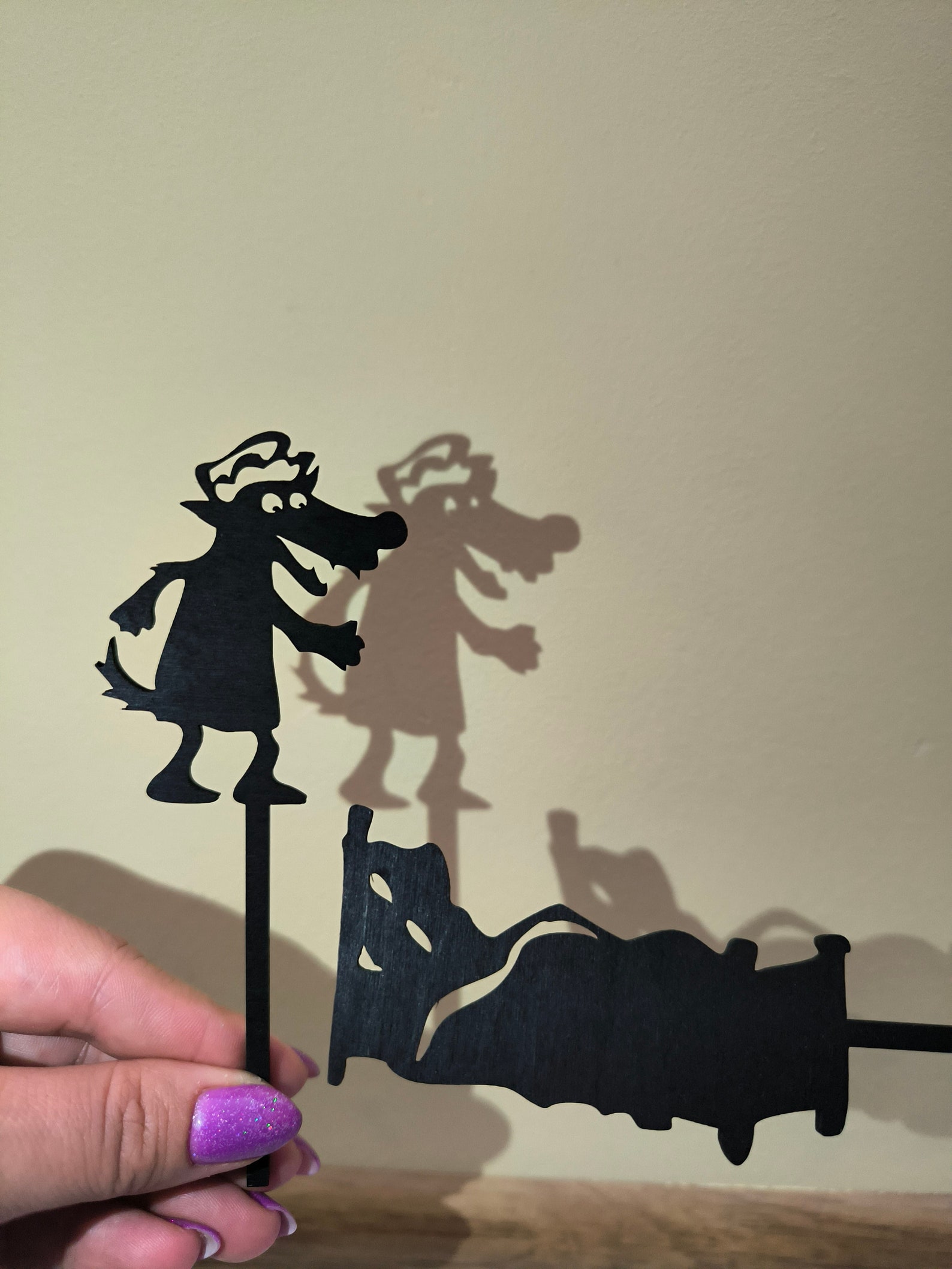 Little Red Riding Hood Shadow Puppets: Storytelling Theatre Figures ...