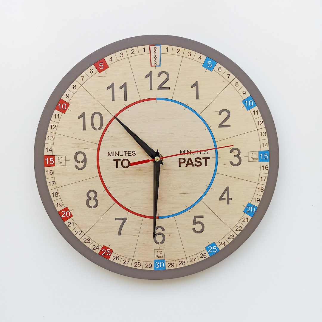 Learn to Tell the Time Clock for Children - Educational Learn the Time ...