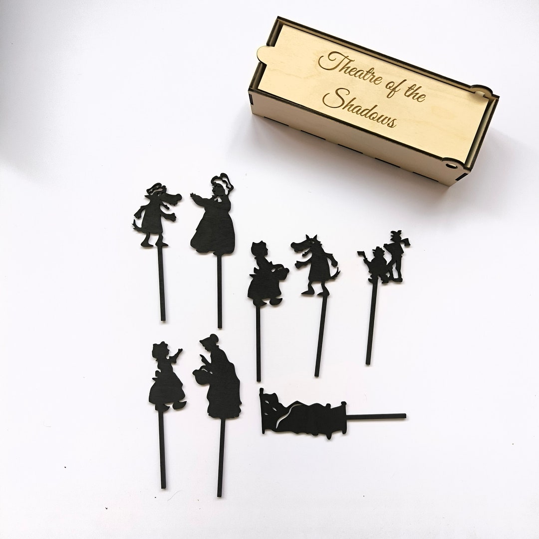 Little Red Riding Hood Shadow Puppets: Storytelling Theatre Figures - Etsy
