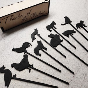 Shadow Theatre: Farm Animal Silhouette Figures, Kids Storytelling Gift ...