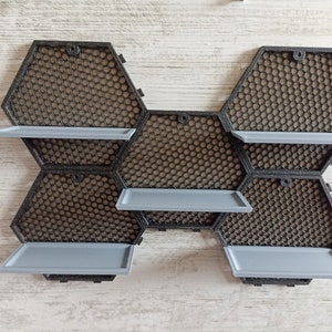 Little Cars 1:64 3D Printed Shelf Display for Cars, Honeycomb Shaped ...