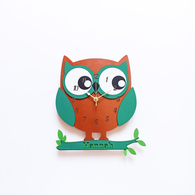 Wooden Owl Clock - Etsy