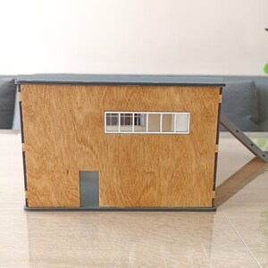 3 Car Garage With Easy-to-use Ramp, Miniature Toy Car Garage, Dollhouse ...