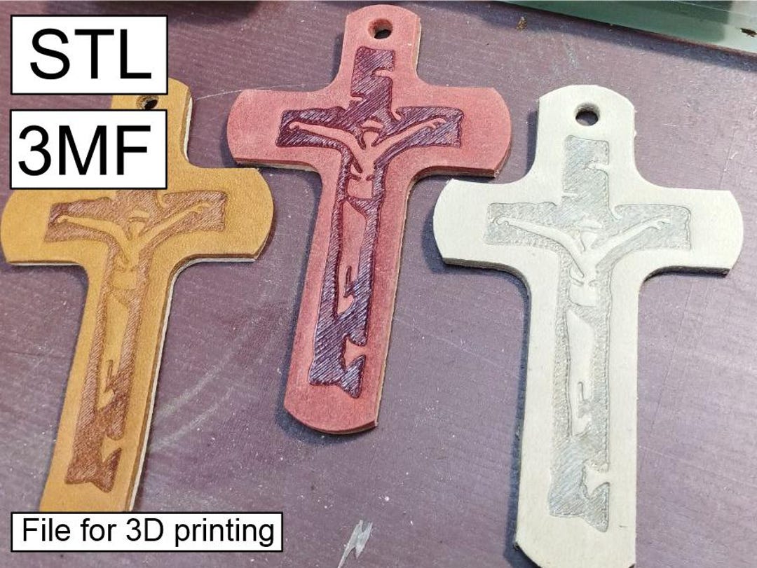 Cross Digital File for 3D Print, STL File for 3D Printing, Stamp for ...