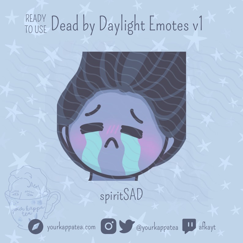 DBD the Spirit Premade Emote for Twitch Discord Youtube Facebook Gaming ...