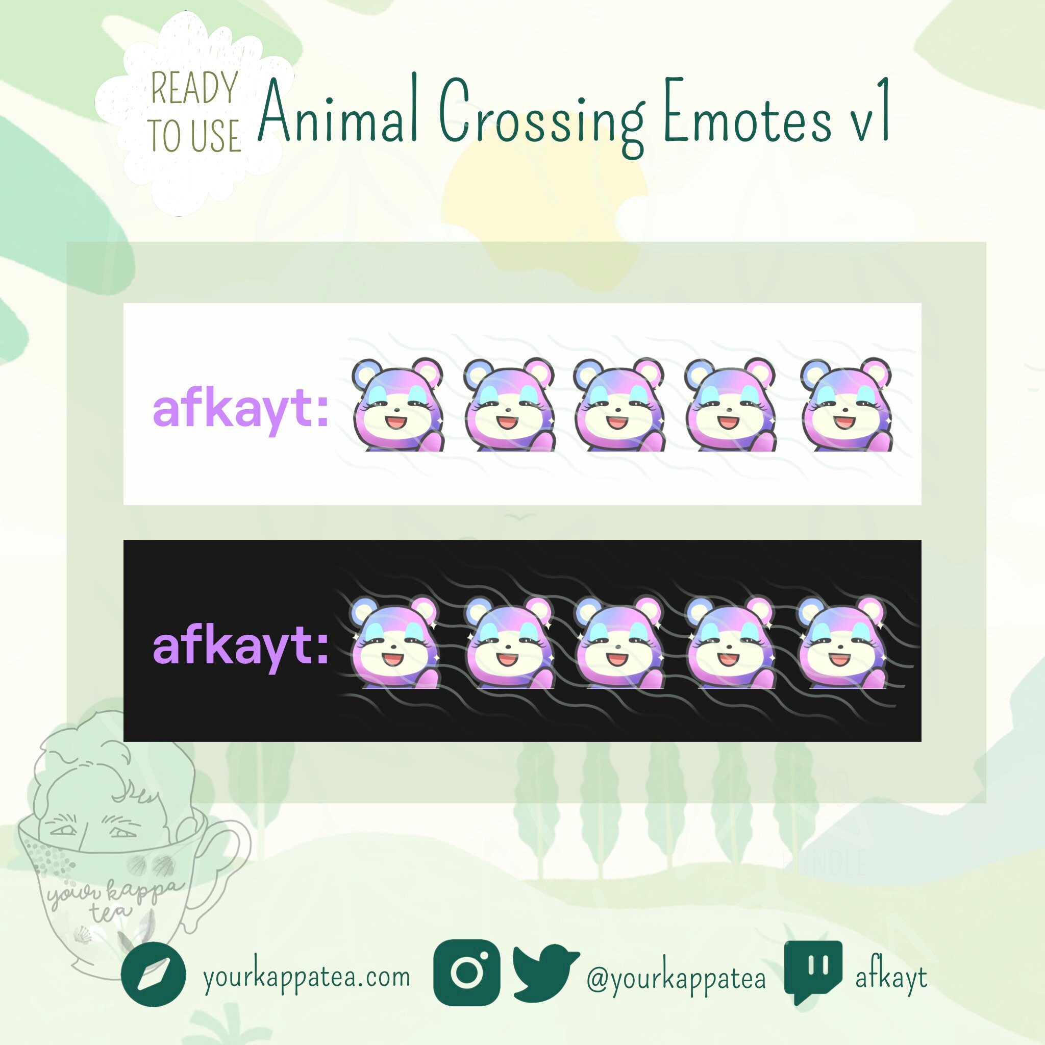 Premade Coco Animal Crossing Twitch Emote Discord Ready to Use - Etsy