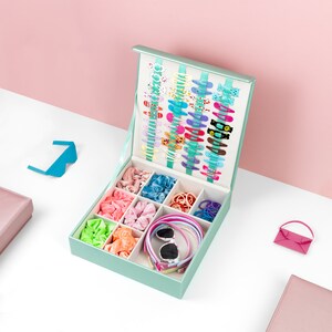 Girl's Hair Accessory Storage Box, Hair Clip Holder, Accessory ...