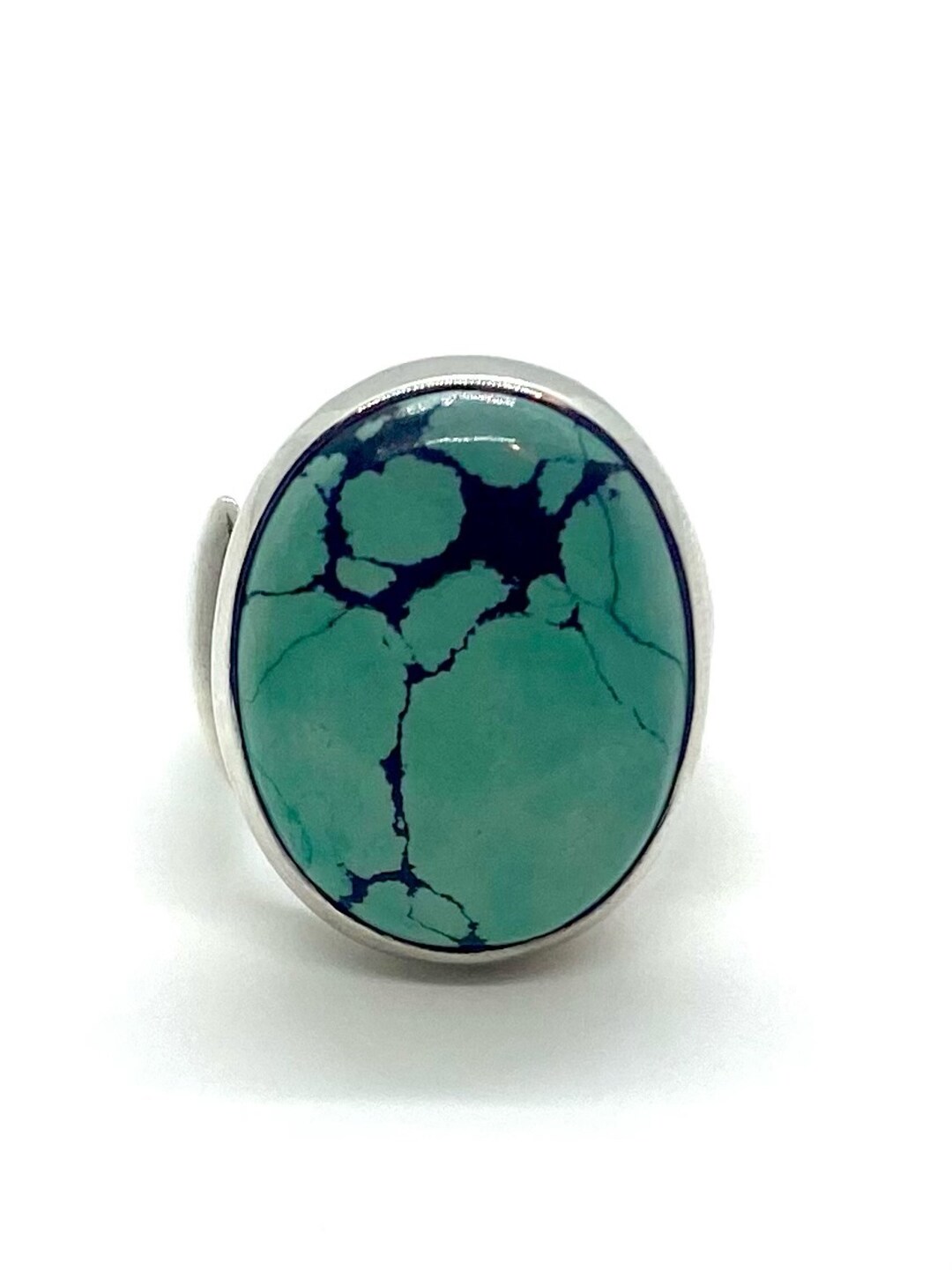 Silver Ring 925-himalayan Turquoise-artisanal Ring Nepal-ethnic Ring - Etsy