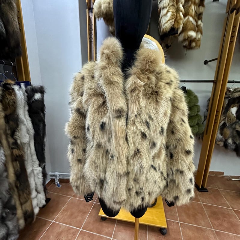 Fur Jacket Spotted - Etsy