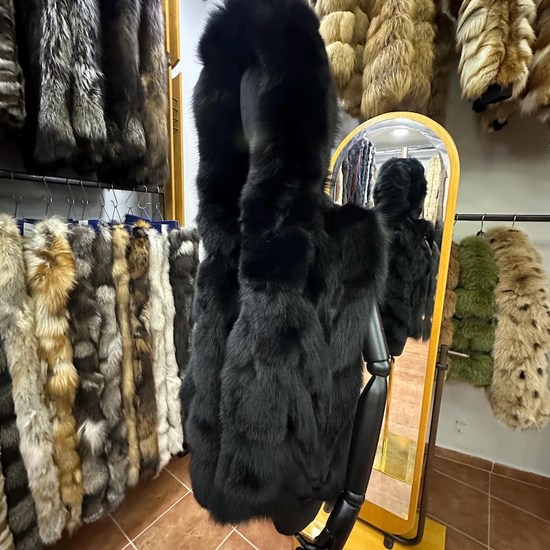 Silver Fox Coat Size 2x - Etsy