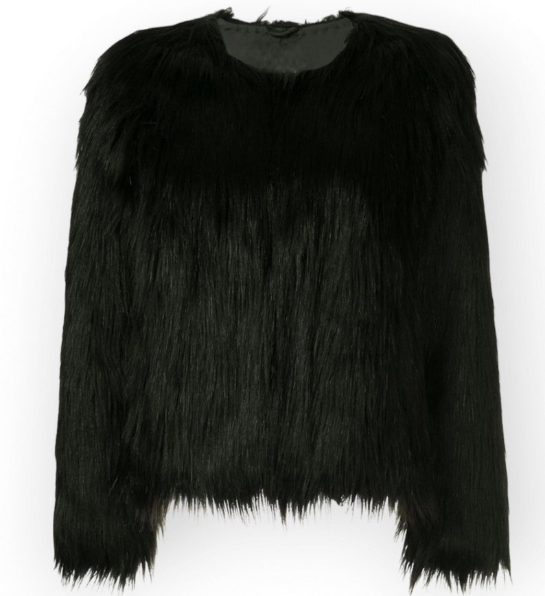 Black Silver Fox Jacket - Etsy
