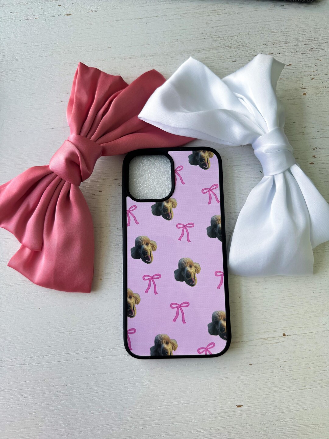 Pink Bow Custom Dog/pet Phone Case - Etsy