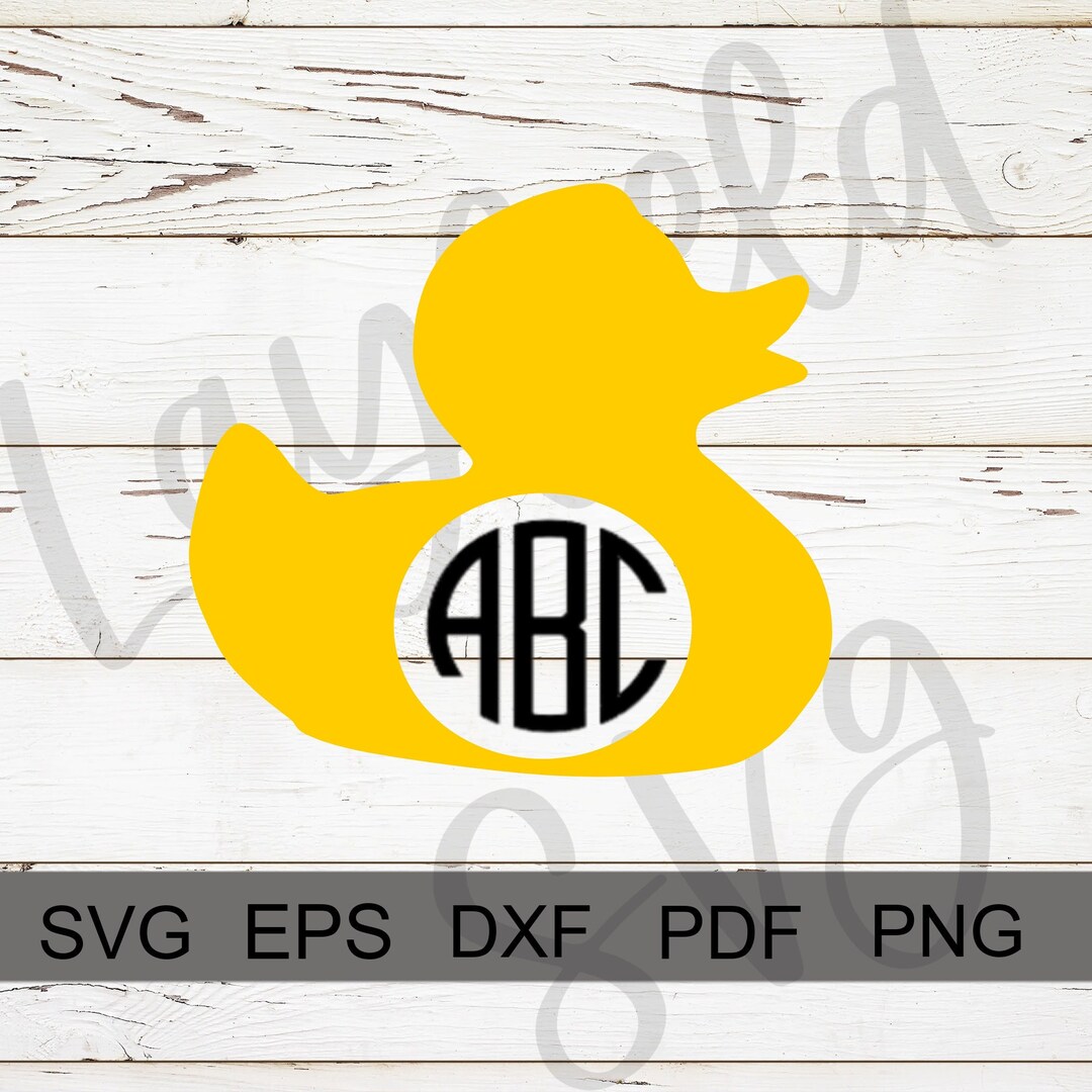 Rubber Duck Svg, Duck Svg, Rubber Duckie, Monogram Rubber Duck Svg ...