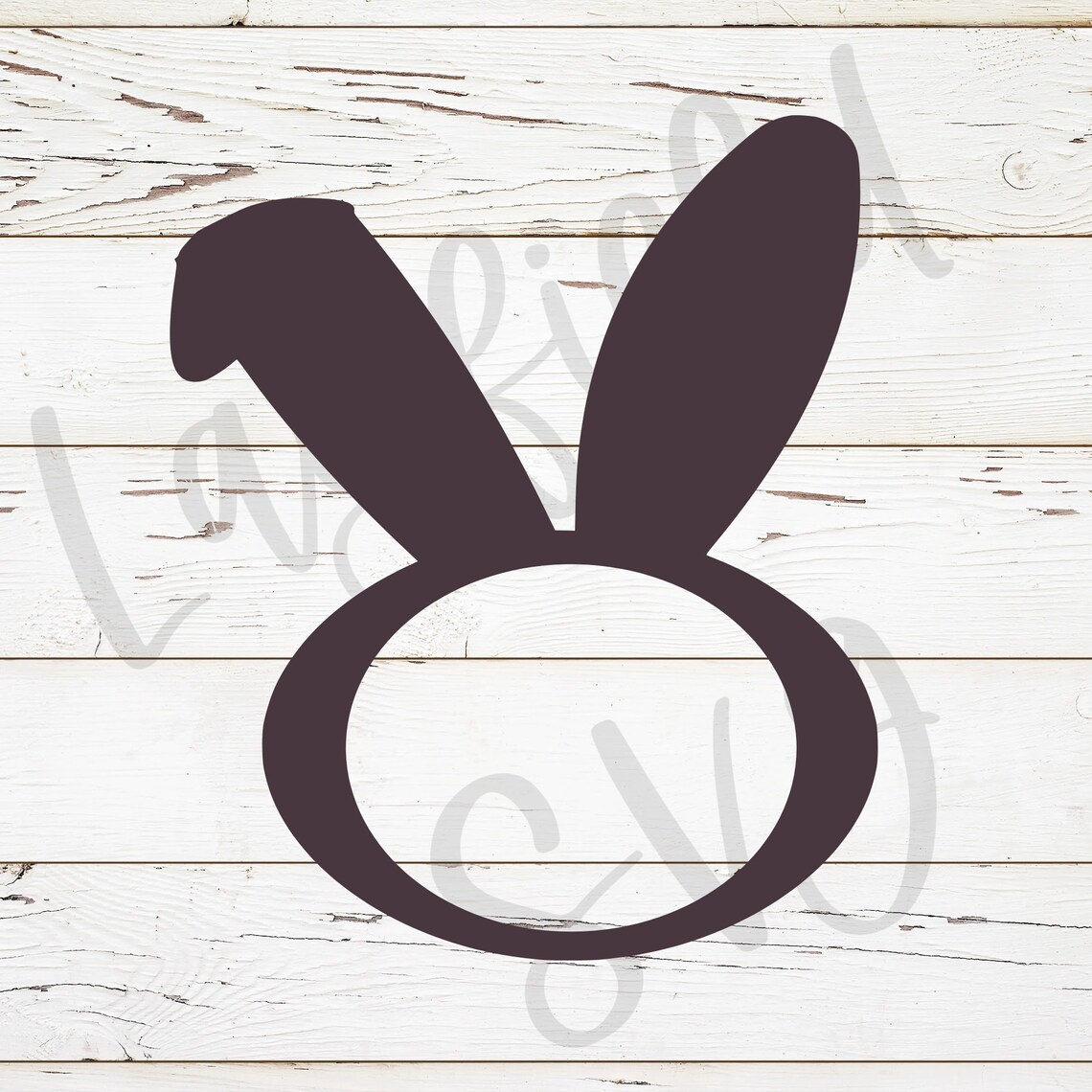 Custom Bunny Monogram Svg, Easter Bunny Svg, Custom Easter Bunny for ...