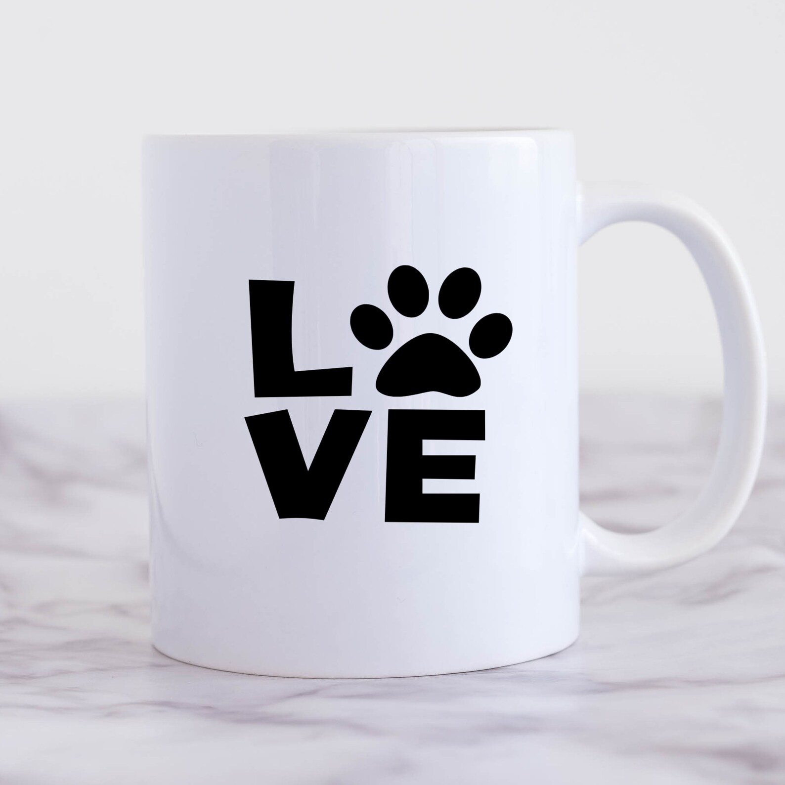 Love Paw Print, Love With a Paw Print, Love Paw Print Svg, Love With ...