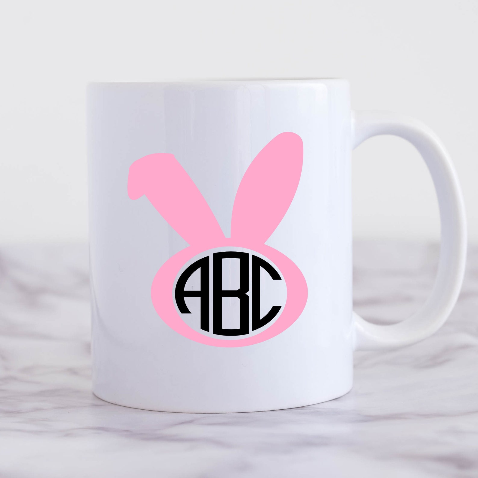 Custom Bunny Monogram Svg, Easter Bunny Svg, Custom Easter Bunny for ...