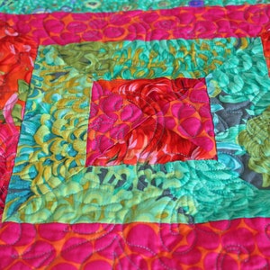 Twin Quilt - Kaffe Diamonds - Etsy