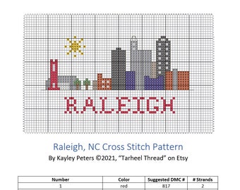 Nc State Wolfpack Cross Stitch - Etsy
