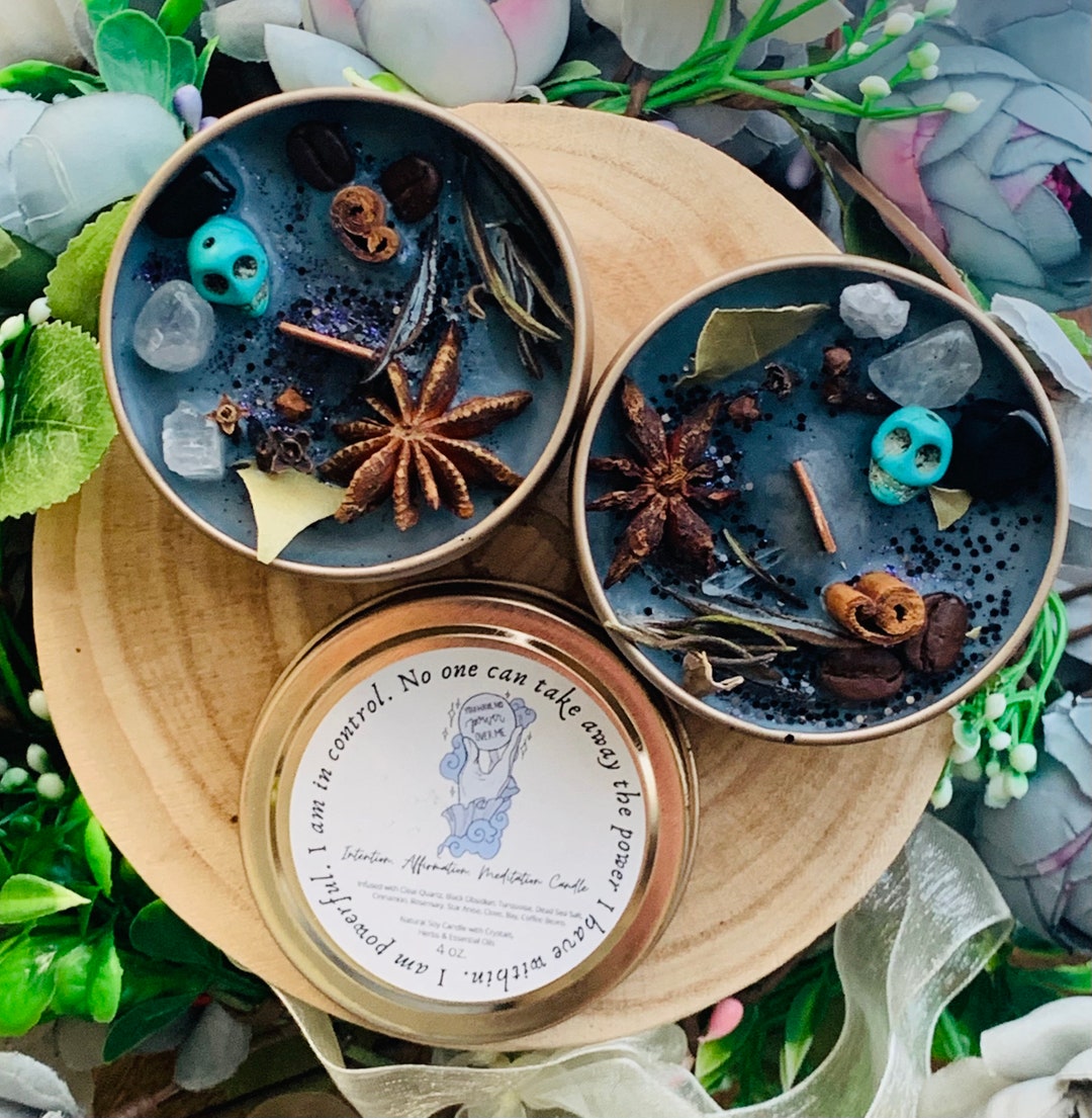 Anti Hex Intention, Meditation, & Affirmation Candle - Etsy