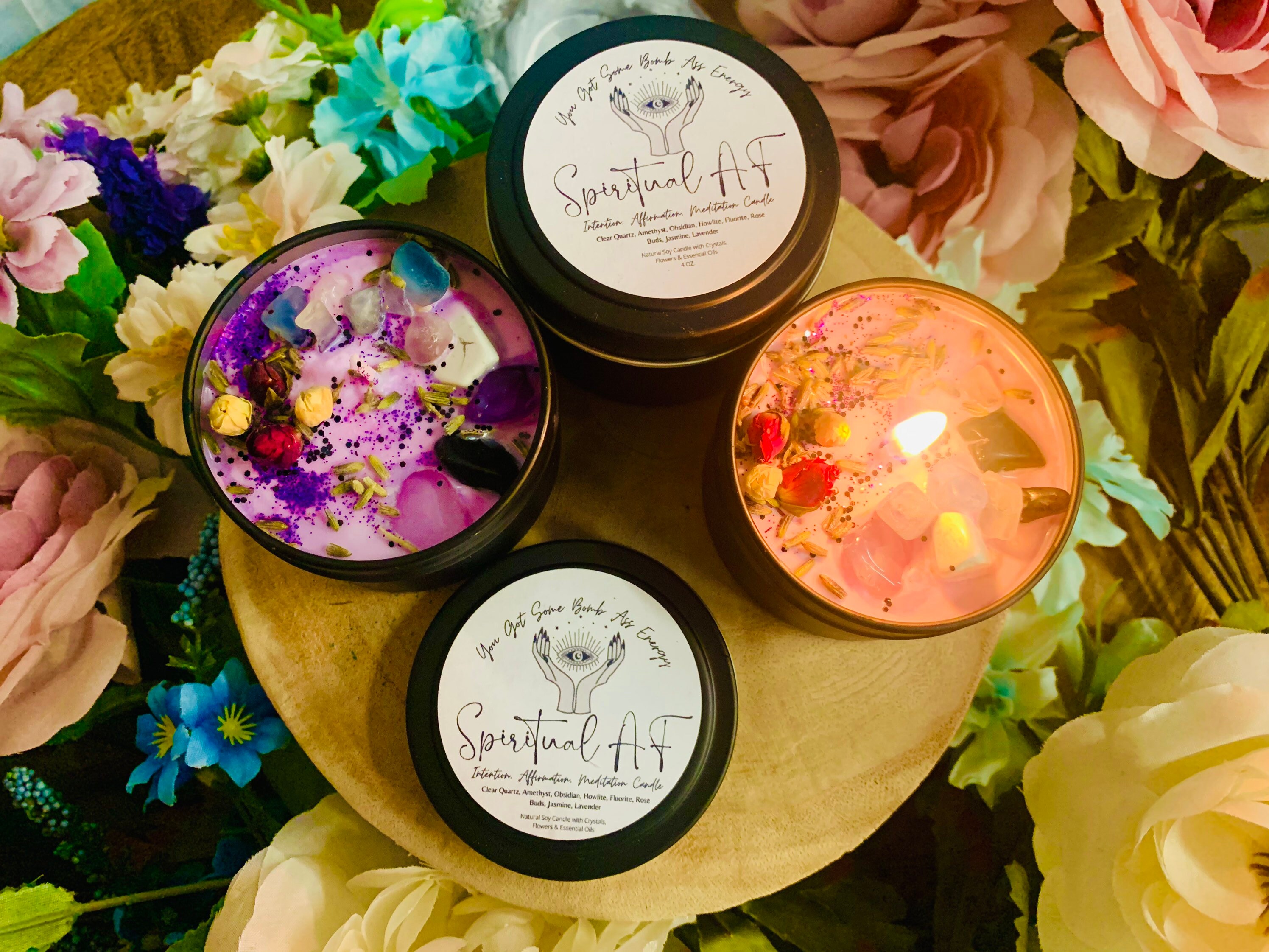 Spiritual AF Manifestation Candle - Etsy