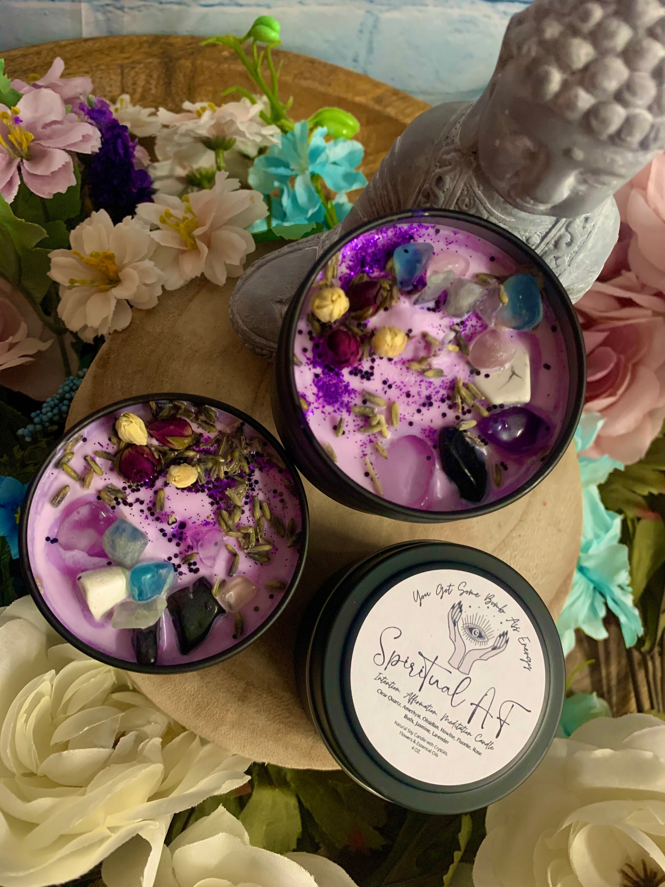 Spiritual AF Manifestation Candle - Etsy