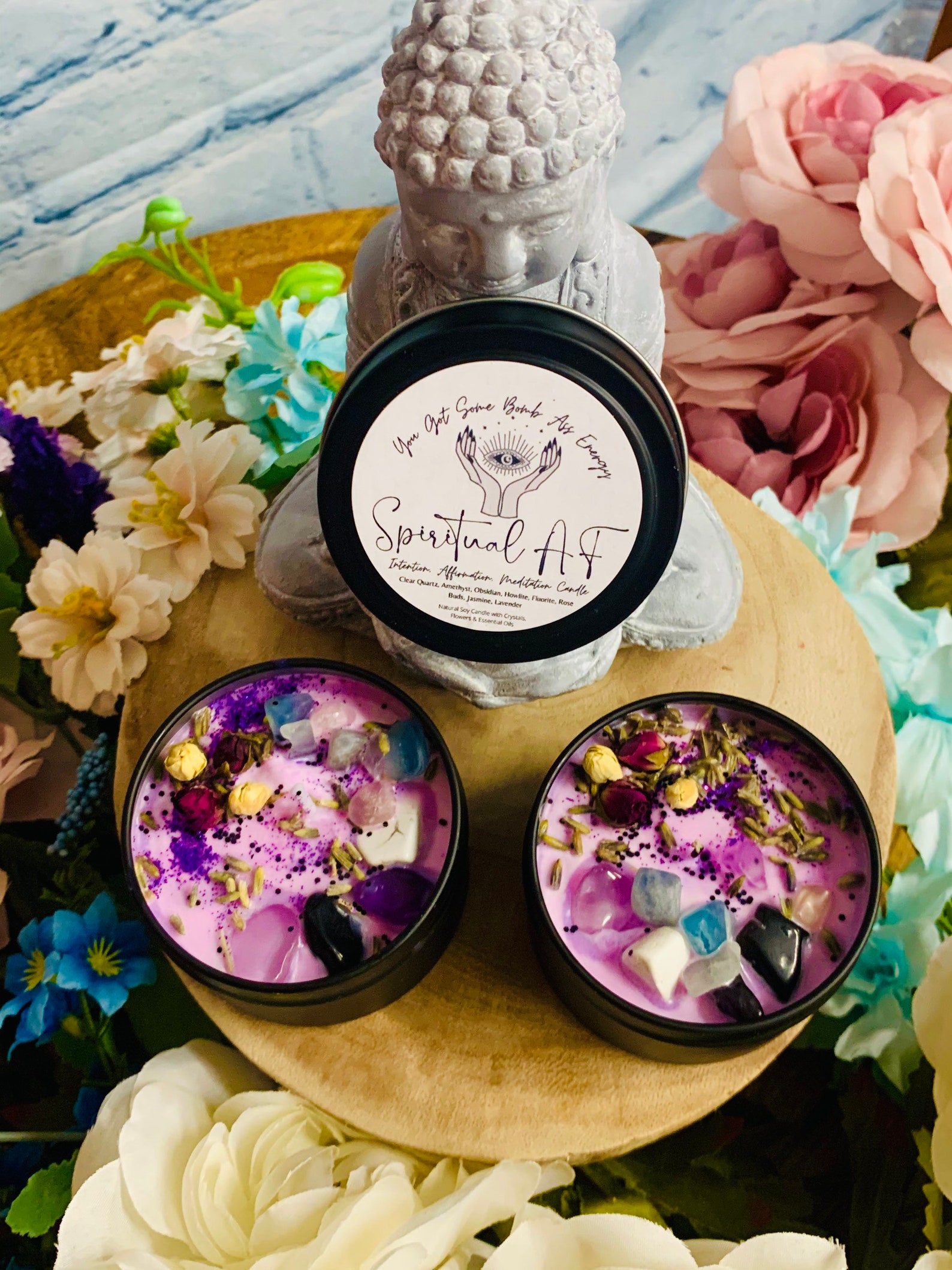 Spiritual AF Manifestation Candle - Etsy