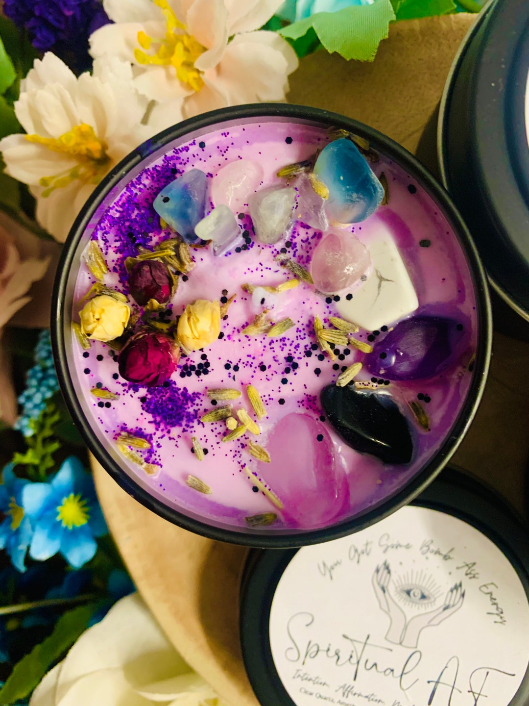 Spiritual AF Manifestation Candle - Etsy