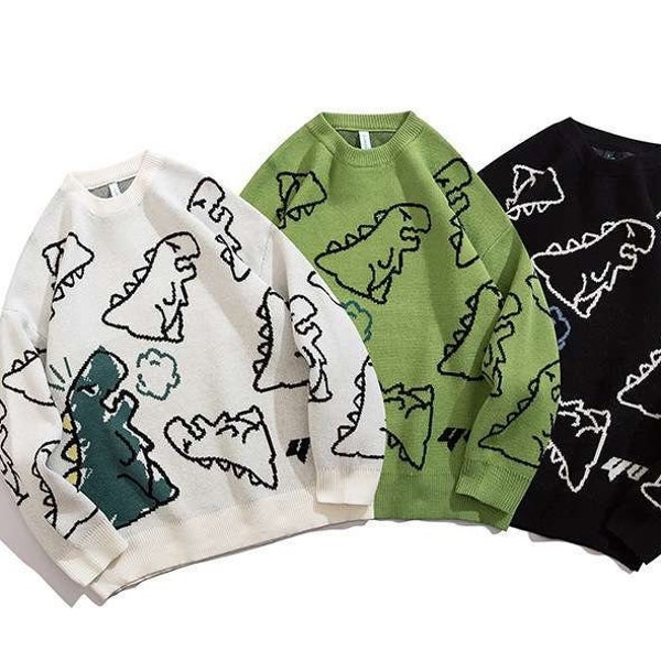 Dinosaur Sweater - Etsy