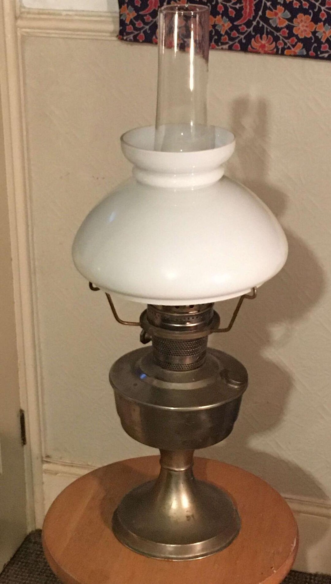 Original Aladdin Kerosene Oil Lamp (number 23) With Funnel and Shade ...