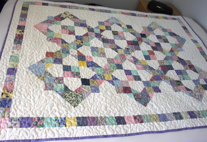 Scrappy Four Patch Chain Quilt Pattern - Etsy