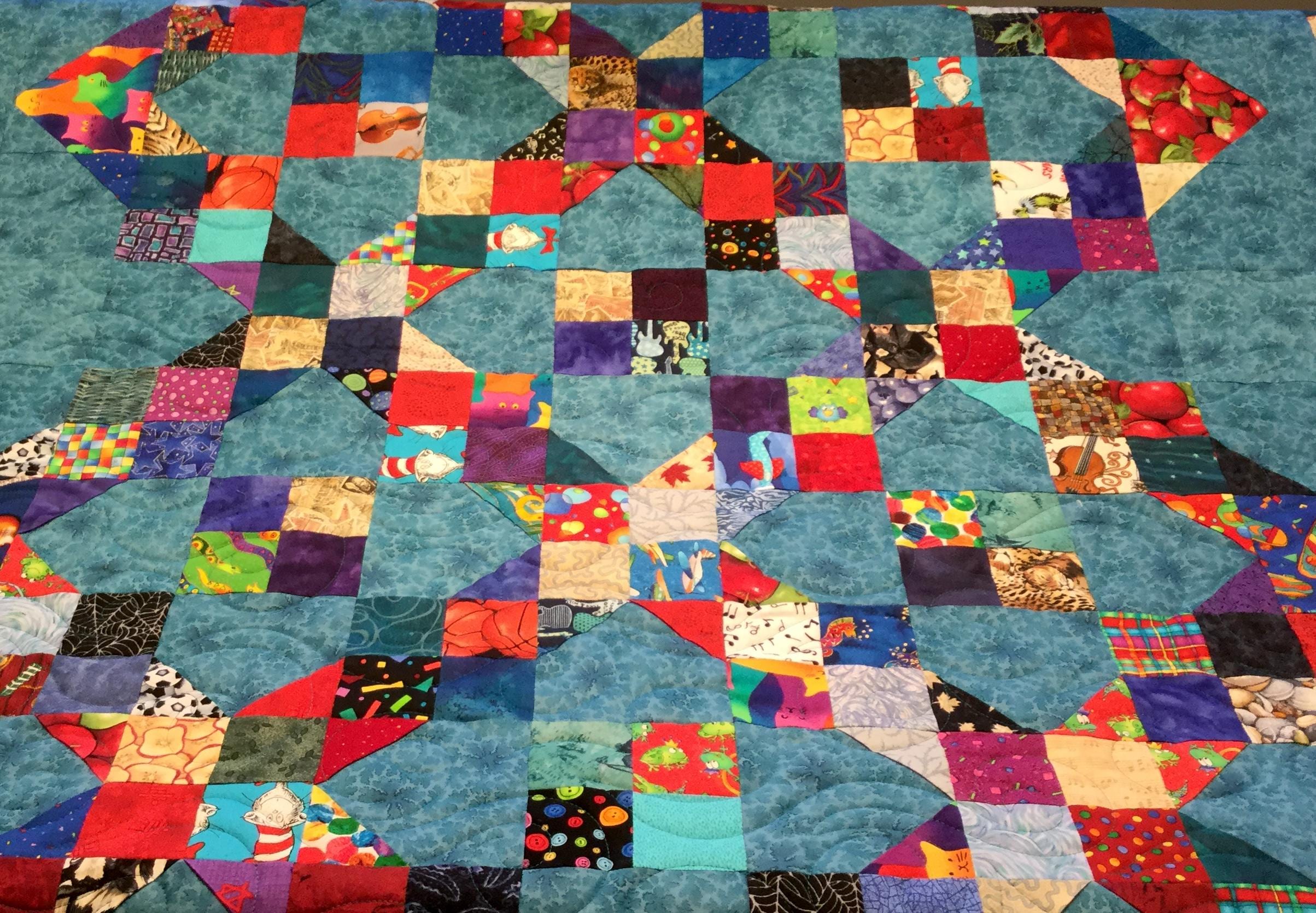 Scrappy Four Patch Chain Quilt Pattern - Etsy