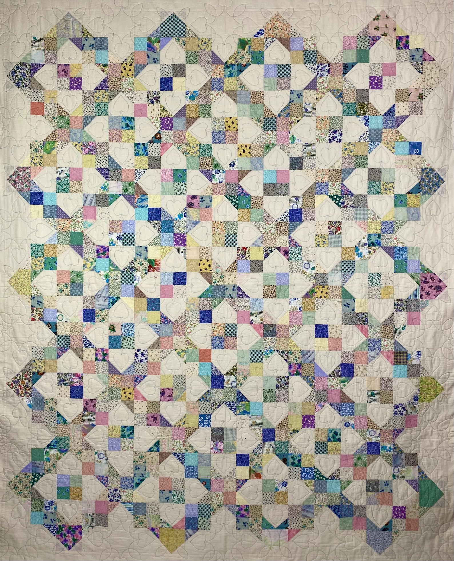 Scrappy Four Patch Chain Quilt Pattern - Etsy