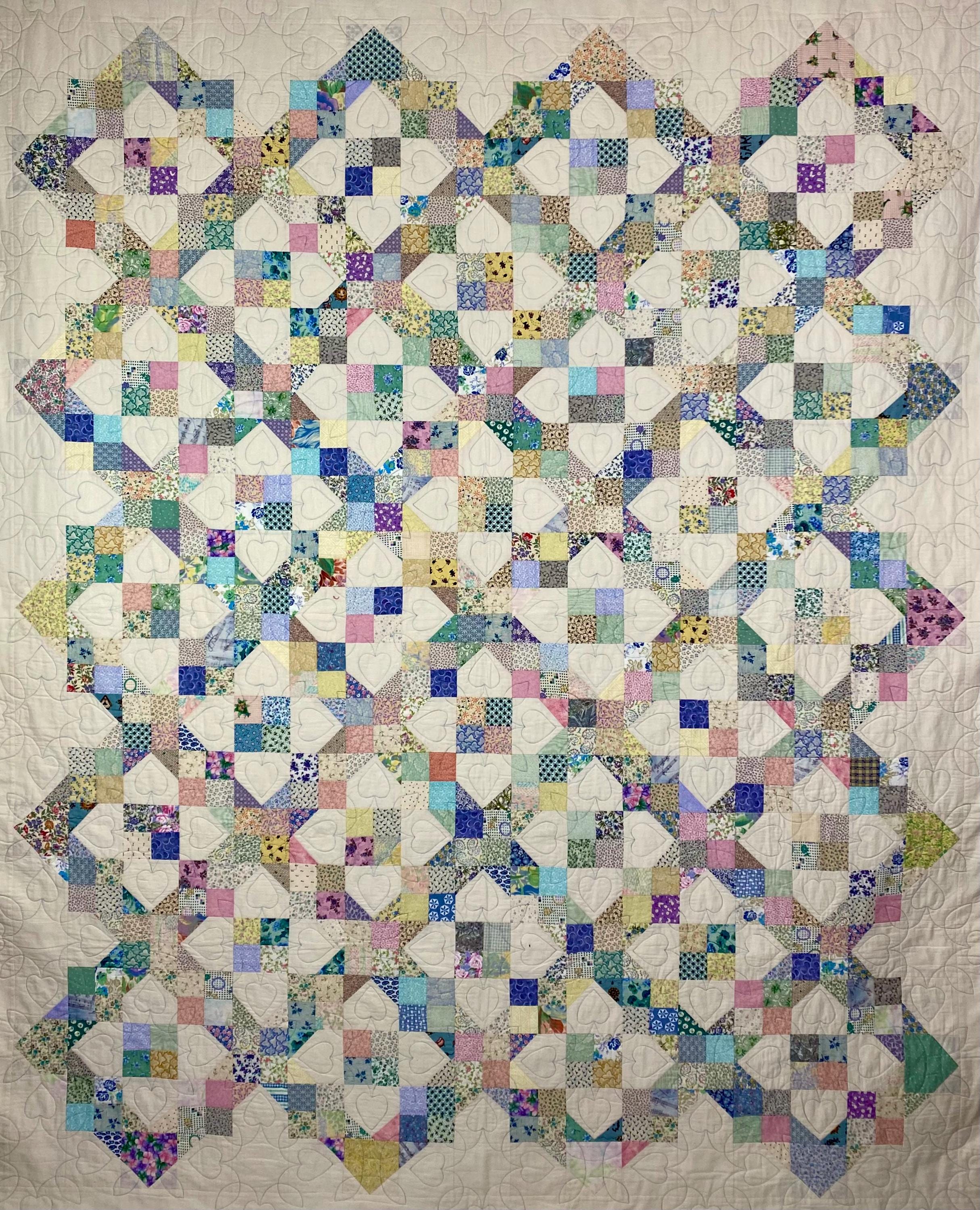 Scrappy Four Patch Chain Quilt Pattern - Etsy