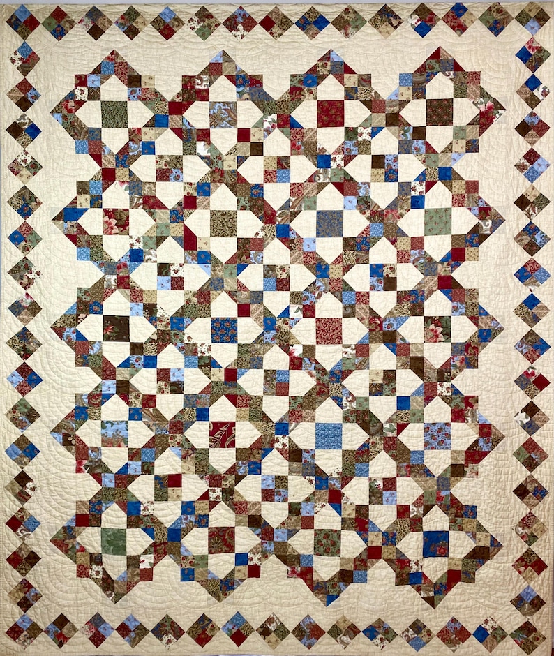 Scrappy Four Patch Chain Quilt Pattern - Etsy