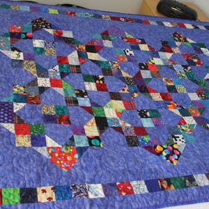 Scrappy Four Patch Chain Quilt Pattern - Etsy