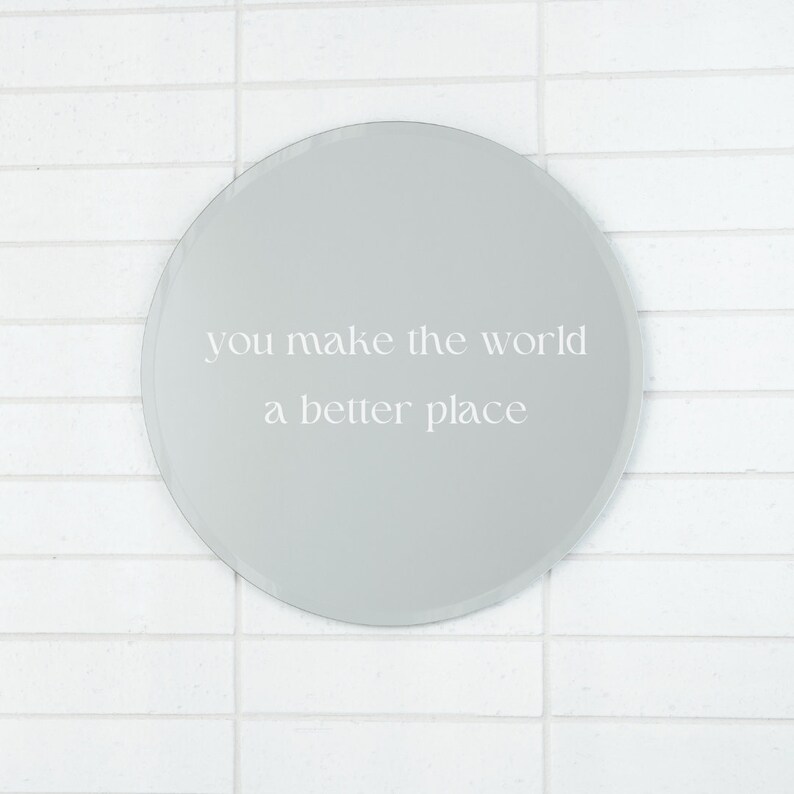 Positive Affirmation Mirror Gallery Wall Decor Self Love Gift Self Love ...