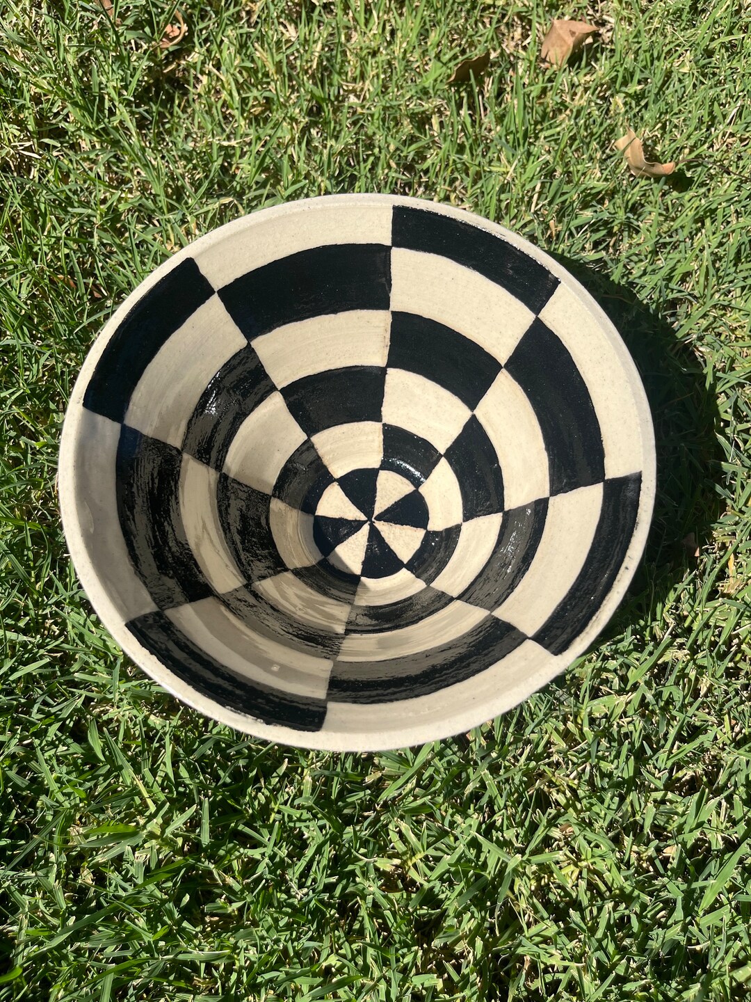 Checkered Bowl 4 - Etsy