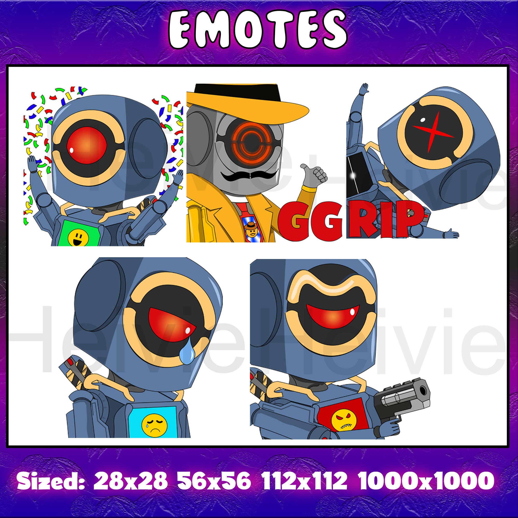 Apex Legends Pathfinder Chibbi Emotes for Twitch, Youtube, Discord, Etc ...